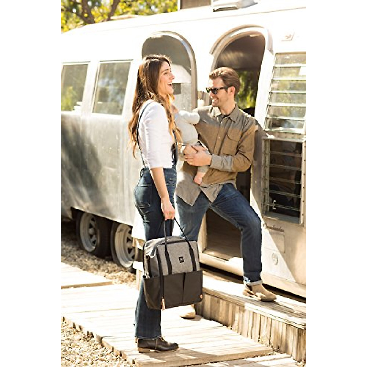 Petunia Pickle Bottom InterMix Backpack | Diaper Bag Backpack| Baby Bottle Bag for Parents | Stylish Baby Bag Organizer| Sophisticated and Spacious Backpack for On the Go Moms | Graphite/Black