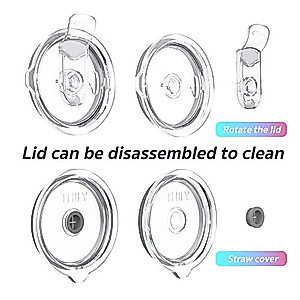 THILY Vacuum Insulated Tumbler Stainless Steel 26 oz Coffee Cup with 2 Lids and Straws, Powder Coated Travel Mug, Keeps Ice Drinks Cold, White