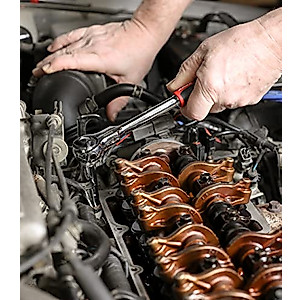 ARES 42022 – 3/8-Inch Drive 100-Tooth Swivel Head Ratchet - 270 Degree Swivel Action - Comfort Grip TPR Handle - Quick-Release Head Design – Chrome Vanadium Steel Construction – Mirror Polish Finish