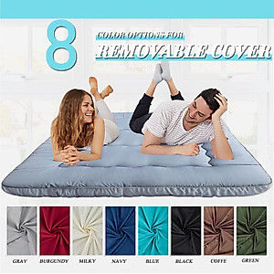 KIAYACI Japanese Floor Mattress Floor Mats Twin Mattress Futon Mattress Guest Beds and Folding Beds Foldable Camping Pad for Adult and Kids Twin Size