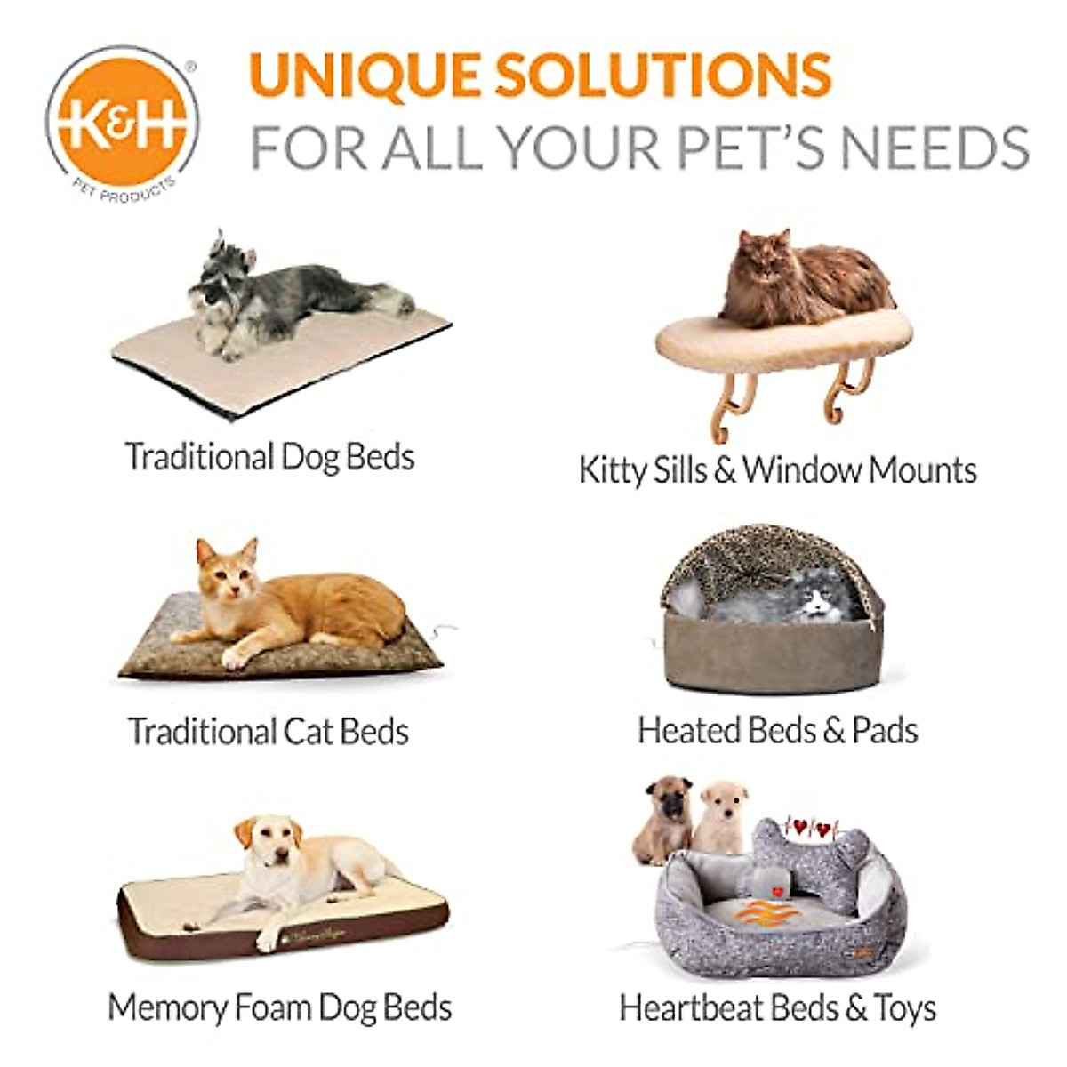 K&H Pet Products Self-Warming Nuzzle Nest Pet Bed for Cats or Dogs Leopard/Tan 19 Inches