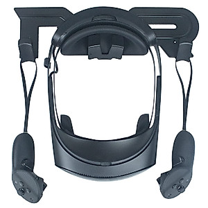 CNBEYOUNG VR Headset Wall Mount Storage Stand Hook Compatible with Quest 3S 3 Quest 2 Pro, Apple Vision Pro, Valve Index, PSVR 2, HTC Vive, Pico 4, Pimax VR MR XR Headsets and Controllers (Black)