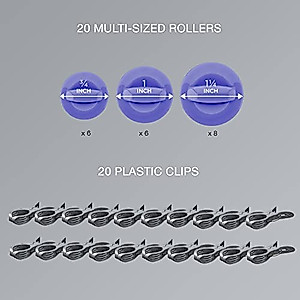 INFINITIPRO BY CONAIR Ceramic Flocked Hot Roller Set with Cord Reel and 20 Hair Rollers