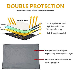 BTURYT Replacement Canopy for Swing Seat 2/3 Seater Garden Hammock Cover,Patio Swing Top Cover for Patio Yard(top Cover only)