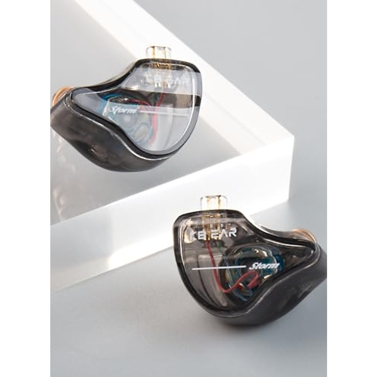 keephifi KBEAR Storm in Ear Monitor Headphones for Singers Musicians, Audiophile, 10mm Strong Magnetic Dynamic Driver Wired Earbuds in Ear Earphone IEM with Detachable OFC Cable (Black No Mic)