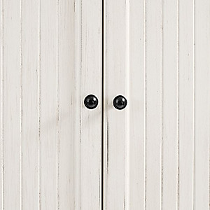 Crosley Furniture Seaside Kitchen Pantry Cabinet - Distressed White