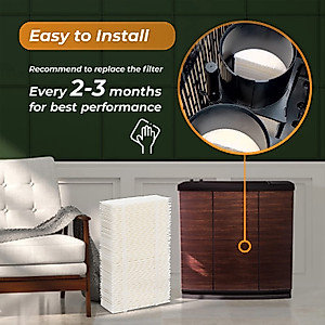 Ximoon HDC411 Humidifier Wick Filter for AIRCARE Essick Air HD1205 HD1211 EA1201 EA1208 HD12110 Compatible with Kenmore 14909 14912 32-14912 42-14912 - 4 Pack