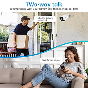 WESECUU Poe Security Camera System, 4K CCTV Camera Security System 4pcs IP Home Security Cameras Outdoor, 2-Way Talk, Human Detection, with 1TB HDD for 24-7 Recording Home Kits