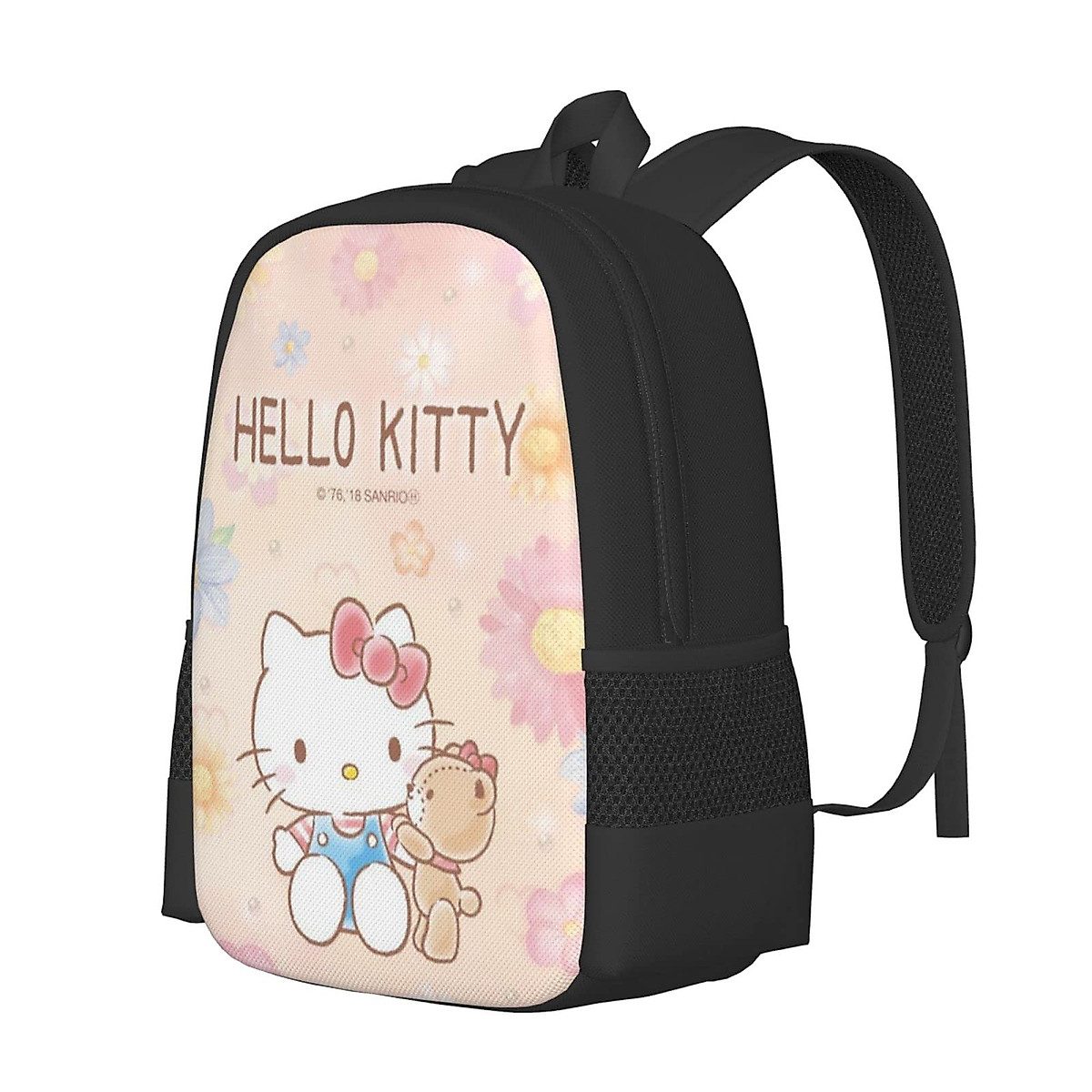 SOREC Hello Cat Kitty And Friend Backpack Big Capacity Water Resistant Lightweight Laptop Backpack For Travel Office Outdoor Cosplay Daypacks