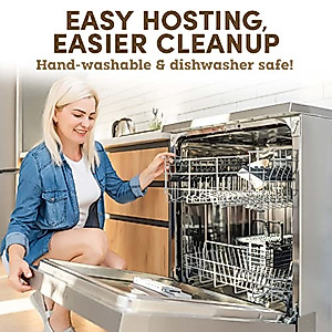 Paksh Novelty Whiskey Decanter Set - 7-Piece Italian Crafted Glass Decanter & Whiskey Glasses Set - Holiday Whiskey Gifts for Men and Women w/ Ornate Stopper and 6 Cocktail Glasses, Red