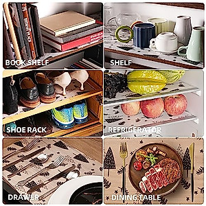 Shelf Liner Non Slip Non-Adhesive Cabinet Liners Non Slip Waterproof Liner Thick Strong Grip Kitchen Liners for Cabinets and Drawers Cabinet Mat Refrigerator Liners (12 inches x 10 Feet)