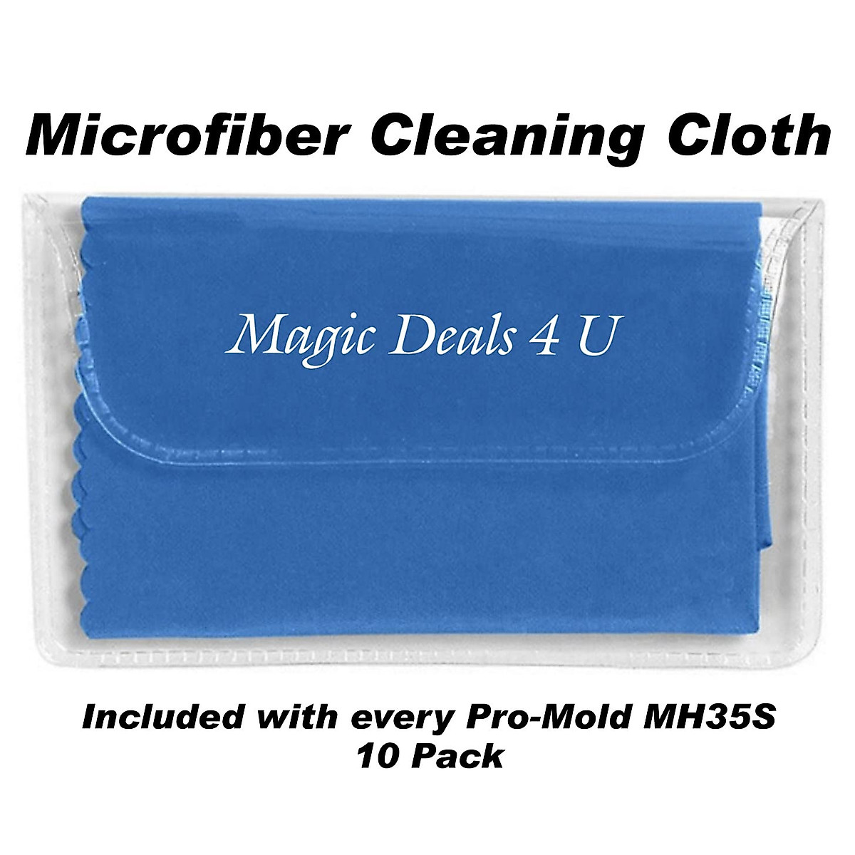 10-Count Pro-Mold 35pt. Magnetic One-Touch Card Holders Holds Sleeved Card USA Made with Cleaning Cloth, Gold