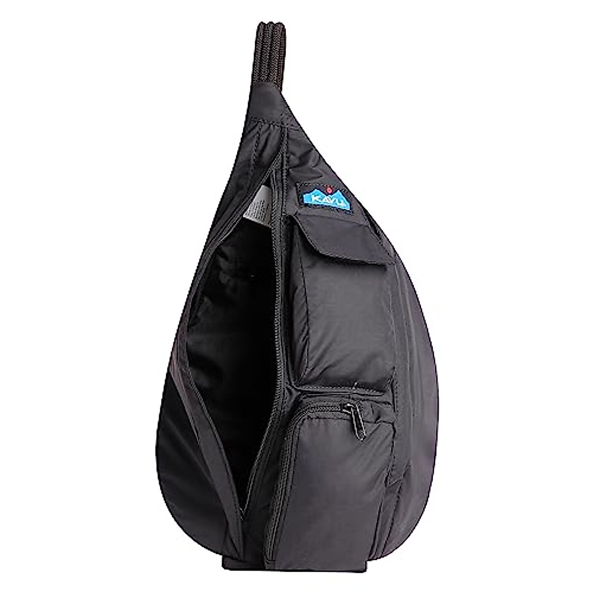 KAVU Mini Rope Sack Sling Crossbody Backpack - Blackout