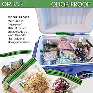 LOKSAK - OPSAK Odorproof Dry Bags for Backpacking, Hiking and Storage- Resealable and Reusable Storage Bags (2 Pack - 12 Inch x 20 Inch)