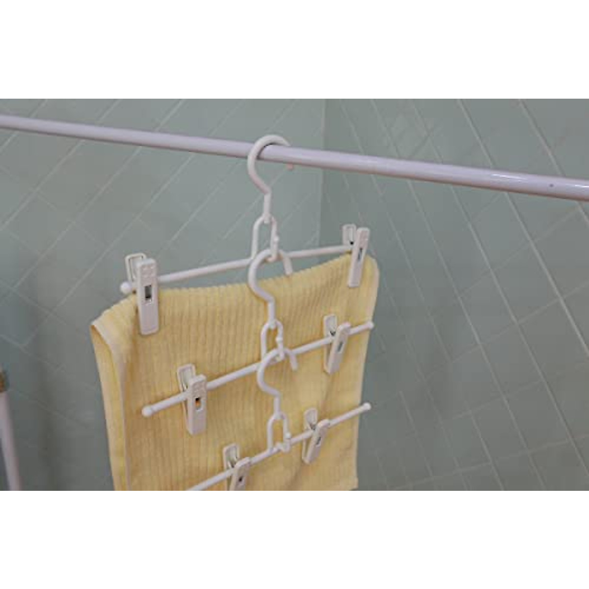 PURUS LIVING Relay Skirt Hanger (3P) Light-Weight Utilizing Organized Closet Space Saving Neat Arrangement Easy Storage Eco-Friendly Materials Non-Slip Design Clothes Pants Jacket Storage Organizer