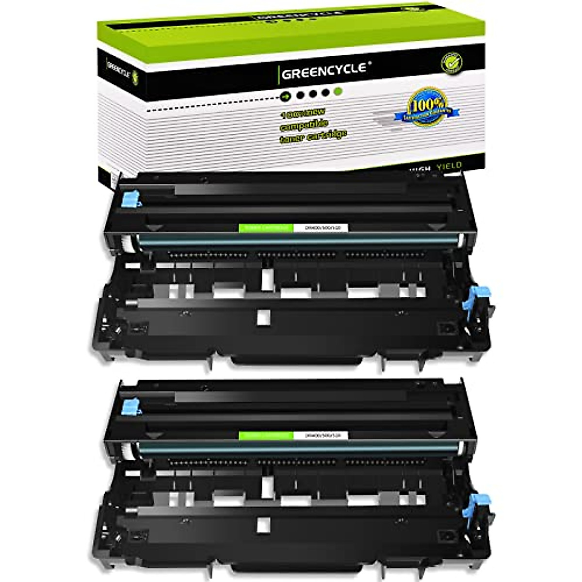 GREENCYCLE Compatible Drum Unit Replacement for Brother DR510 DR-510 Work with HL-5100 HL-5140 MFC-8220 MFC-8440 DCP-8040 DCP-8045DN Series Printers (Black, 2-Pack)