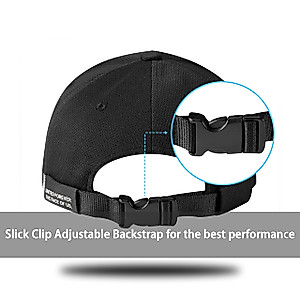 POPKORS Teamlife Max Cool Air Ventilation Mesh Back Performance Sport Outdoor Baseball Cap Hat (Black)