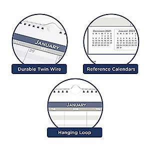 2022 Wall Calendar by AT-A-GLANCE, 15" x 12", Medium, Vertical, Multi-Schedule (PM22MS28)