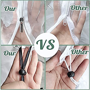 Large 6.6x8.2ft Garden Netting Plant Mulch Netting,with Zipper and Drawstring Garden Netting,Fruit Tree Netting,Protecting Fruits Flower from Birds(6.6ftx8.2ft,1PC)