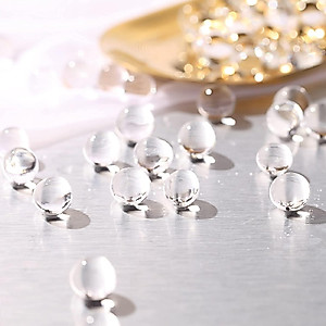 FALAMON 60,000 Clear Water Gel Beads, Water Gel Beads for Vase Filler, Christmas Decoration, Wedding Centerpiece, Floating Candles, Planting, Floral Decoration