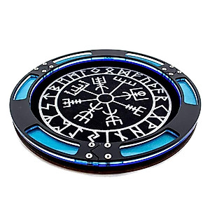 C4Labs 10" Round Padded Norse Compass Dice Tray and Tall Classic Black Dice Tower