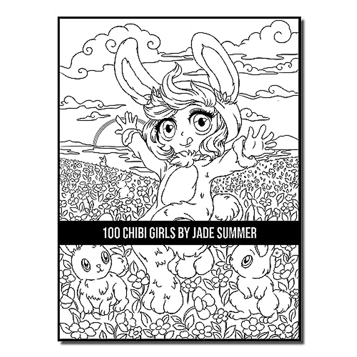 100 Chibi Girls: An Adult Coloring Book Collection with Cute Girls, Fantasy, Horror, Christmas, and More!