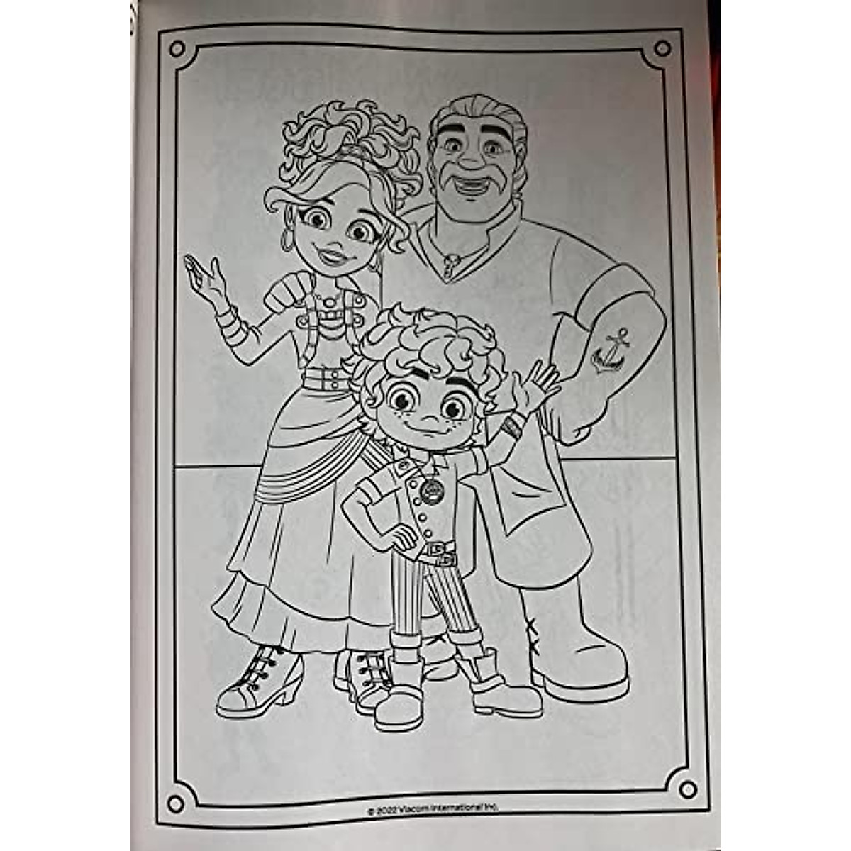 Santiago of The Seas Coloring and Activity Book with Bonus Stand-Up Character on Back - 80 Pages