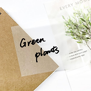 6Pack Transparent Sticky Notes, Clear Sticky Notes, 3’’ x 3’’ Translucent Sticky Notes, Waterproof See Through, 300 Sheets