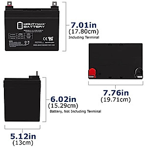 Mighty Max Battery 12V 35Ah Battery Replaces John Deere Lawn Tractor-Riding Mower 108 Brand Product
