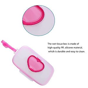 Wet Tissue Box Dirt Resistant Wet Wipe Container Durable Baby Wet Wipe Pouch Container for Travel Outdoor Car Office Home Accessories