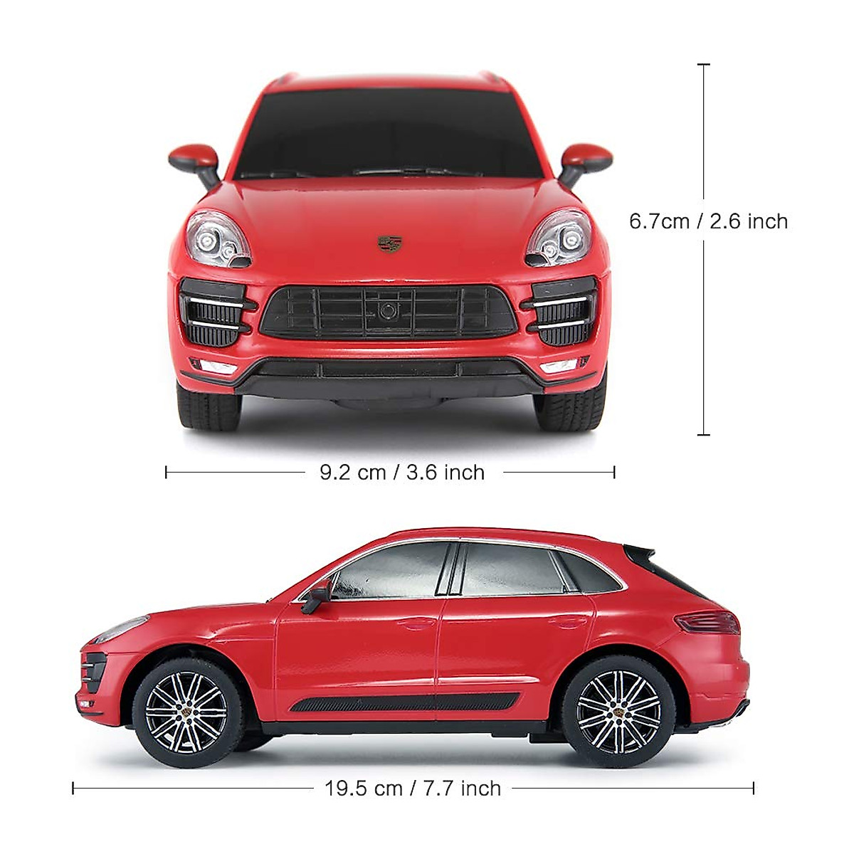 RASTAR 1:24 Porsche Macan Turbo RC Toy Car, Remote Control Car, Gifts for Kids