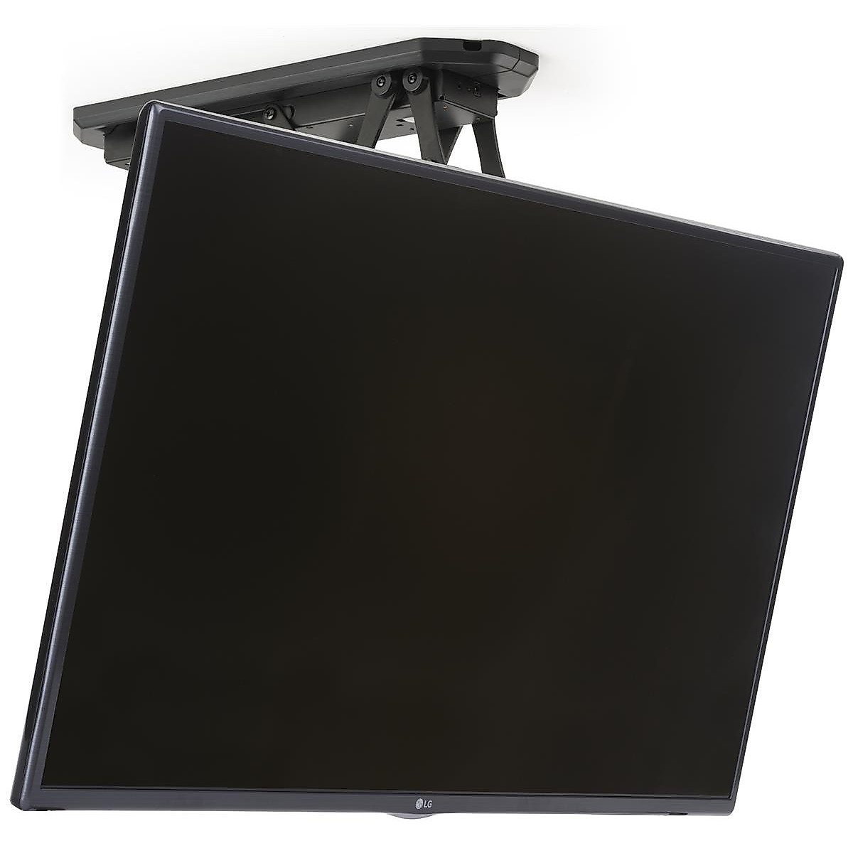 Displays2go Motorized Ceiling Television Mount, Steel – Black (LMCEMOT55)