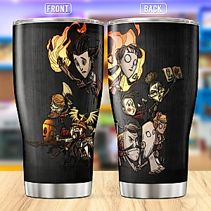 Tumbler Dont Coffee Stainless Steel Starve 20 30 Oz Office Together Tea Travel Insulated Hot Iced