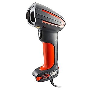Honeywell 1980IFR-3SER Granit 1980i Industrial Wired Area Imaging Scanner with Vibrator for 1D/2D Barcode, SER Kit, RS232, 5V EXT Power, Red/, Black