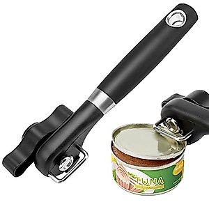 YNNICO Safe Cut Can Opener, Manual Can Opener, Smooth Can Edge, Food Grade Stainless Steel Cutting Blade for Kitchen & Restaurant