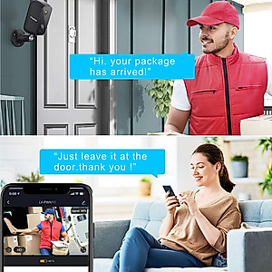 LaView Security Cameras Wireless Outdoor,1080P HD Battery Powered 9600mAh Wi-Fi Camera, Outdoor Security Cameras with AI Motion Detection,Night Vision,IP65 Waterproof,Include SD Card&USA Cloud Service