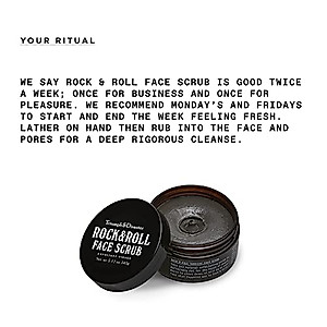 Triumph & Disaster | Rock & Roll Face Scrub for Men | Natural, Exfoliating Pore Cleansing Facial Scrub - Removing Blackheads and Dirt, 5.11 oz