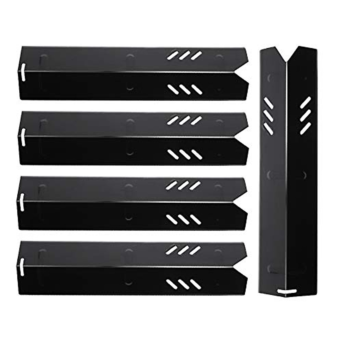 Rejekar Replacement Part for Uniflame GBC1059WB, Backyard BY13-101-001-13, DynaGlo, Better Home&Garden Grill, 15 inch Porcelain Steel Heat Plate Shield Tent Flame Tamer Burner Cover, 5-Pack