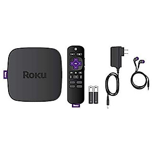Ro-ku Ultra LT Streaming Media Player 4K/HD/HDR w/WULIC 4K HDMI Cable Black