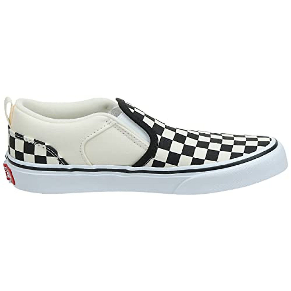 Vans Asher, Women’s Low-Top Sneakers, White (Checkerboard/Black/White), 6.5 US