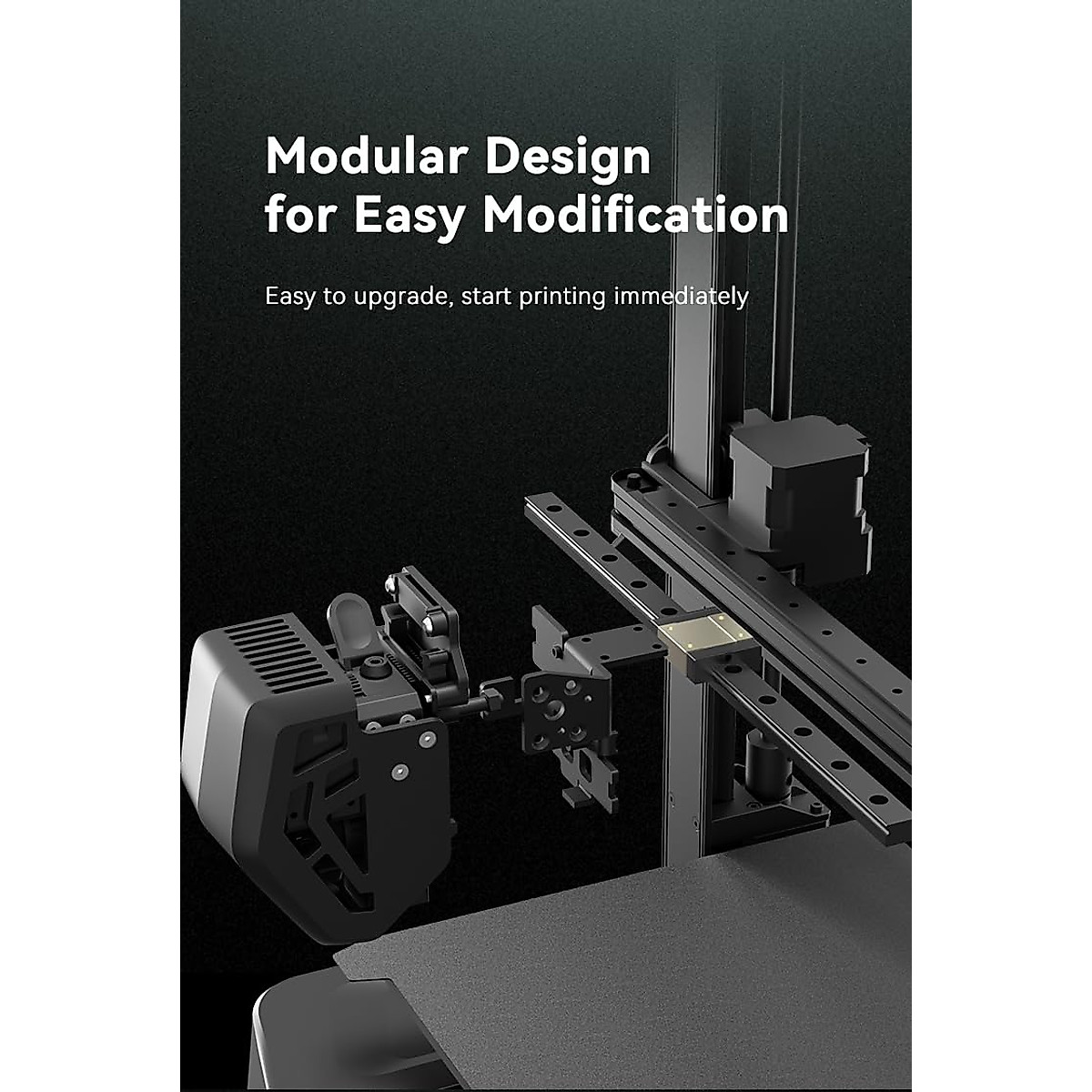 Creality Upgraded Ender-3 V3 SE Linear Rail Guide Kit, Linear Guideway - High Precision, High Speed Printing, and Long Service Life - Easy to Modify, Compatible with Ender-3 V3 SE