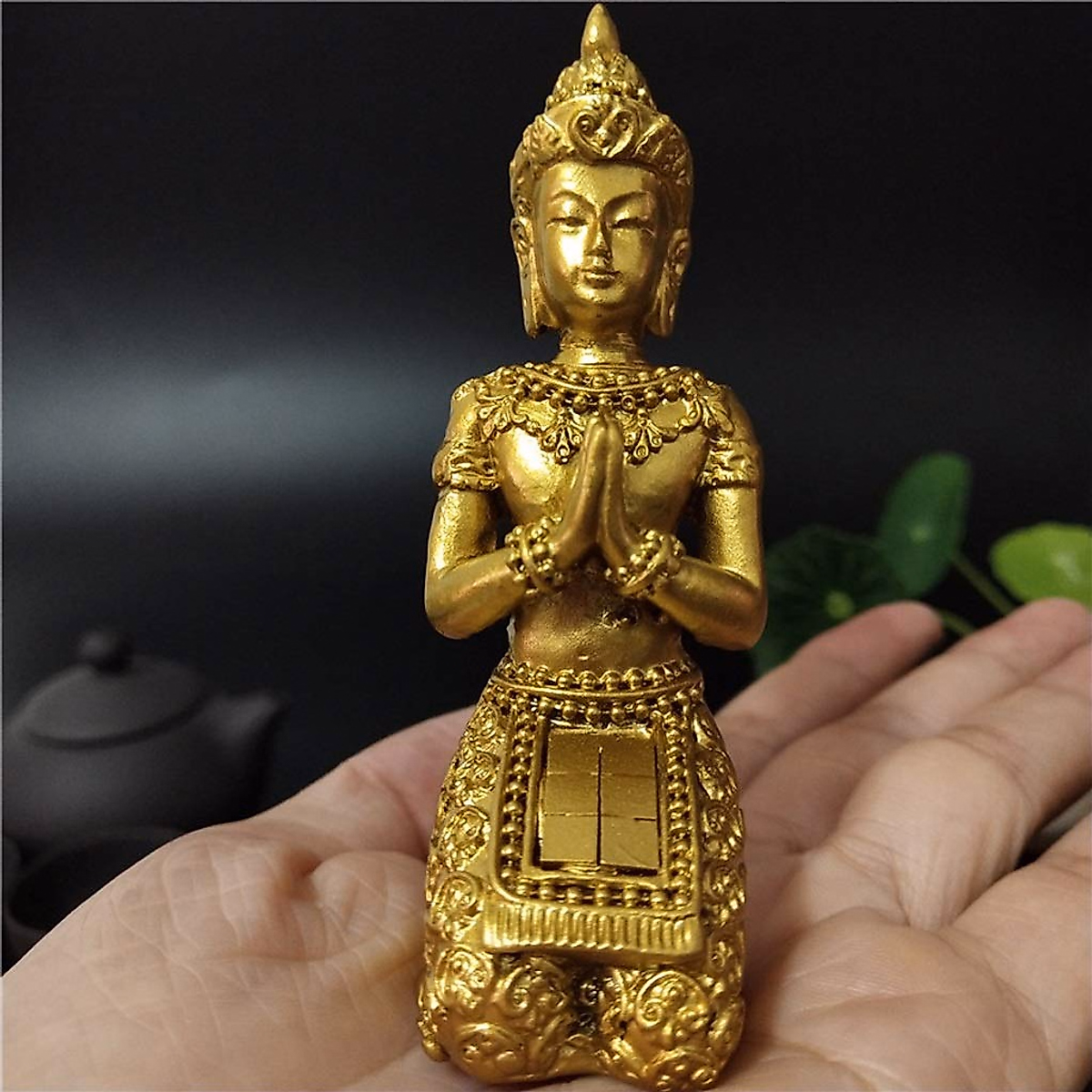 Buddha Statue Buddha Statue Decoration Gold Ganesha Thailand Figurines Meditation Sculpture for Home Garden Ornaments Crafts Meditating Buddha