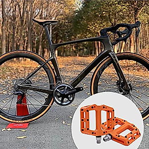 MZYRH Mountain Bike Pedal 9/16" 3 Sealed Bearings Lightweight Non-Slip Nylon Fiber Bicycle Platform Pedals for Road BMX MTB