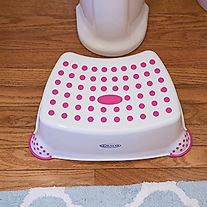 Graco Sure Foot Step Stool, White/Pink