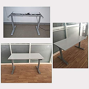 Bookshelf Height-Adjustable Standing Desk Frame, Intelligent Electric Lifting Table, Heavy-Duty Steel Desk with 4 Automatic Memory Keyboards, for Home Office