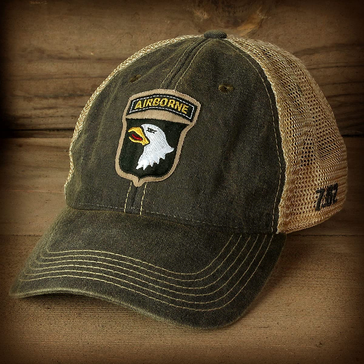 7.62 Design U.S. Army Vintage Trucker Hat (7.62 Design U.S. Army 101st Airborne Vintage Trucker Hat Black)
