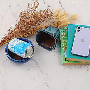 Happy Bonsai 4" Small Glazed Pots, Value Set of 2 + 4 Soft Mesh Drainage Screens