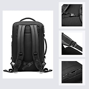 NST BOX Business Smart Professional Lightweight Backpack, Extra Large 40L Flight Approved Water Resistant Durable 17-inch Laptop Backpacks