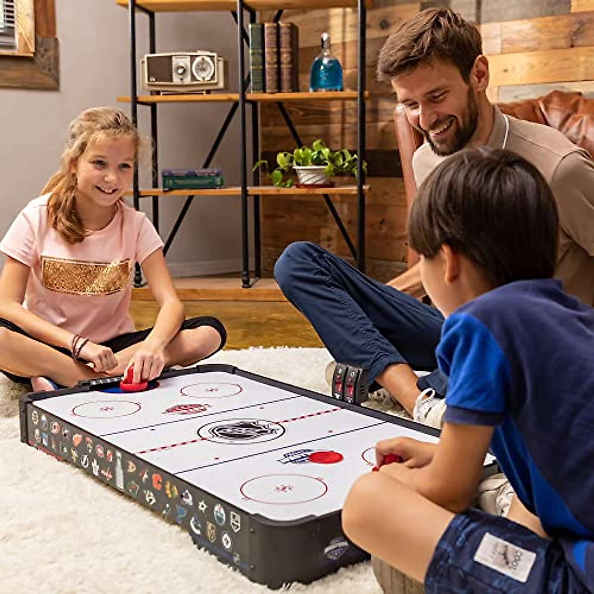 EastPoint Sports NHL Fury Table Top Hover Hockey - Tabletop Air Hockey Game with Pucks and Pushers
