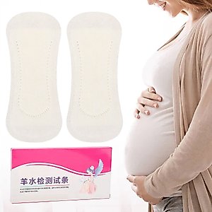 2pcs Amniotic Fluid Test Strip Maternity Home Easy to Use High Sensitivity Feminine PH Test Strips with Amniotic Fluid Control Chart for PH Value Detection